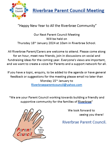 Riverbrae Parent Council Meeting | Riverbrae School
