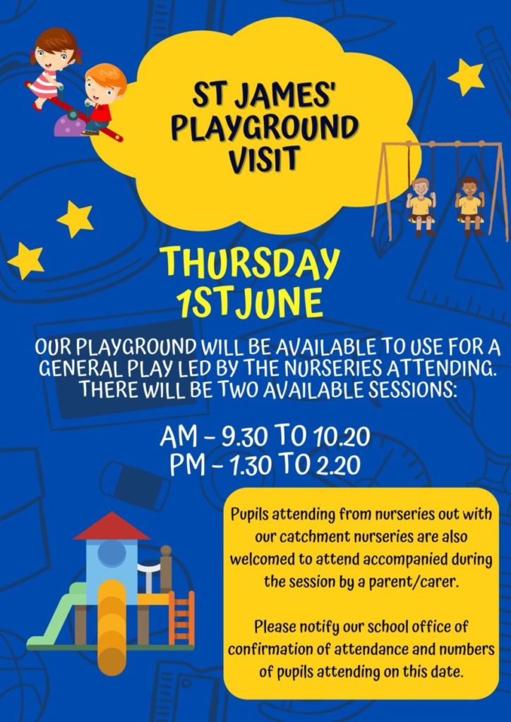 St James Playground Visit Leaflet | St James' Primary School, Renfrew