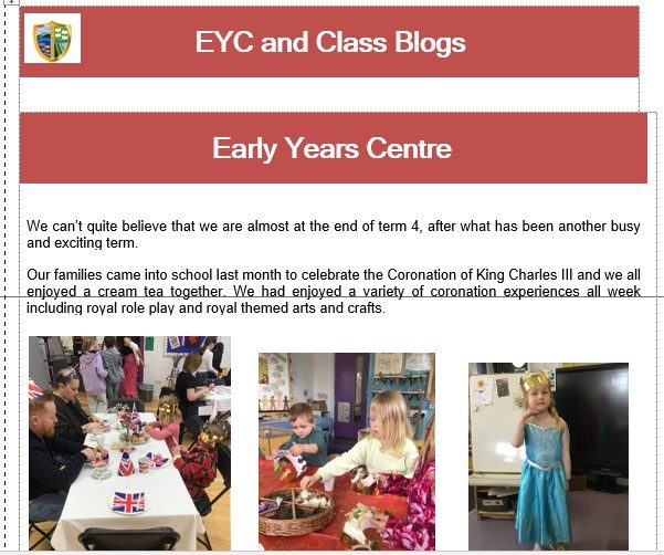 EYC and Class Blogs | Barrhill Primary and Early Years Centre
