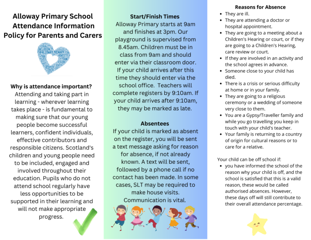 Attendance | Alloway Primary School and Early Years Centre