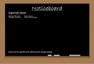 noticeboard – sample