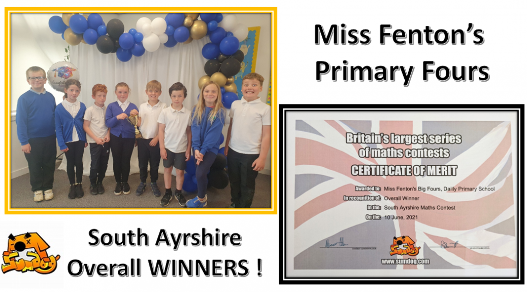 South Ayrshire Sumdog Overall Winners | Dailly Primary School & Early ...