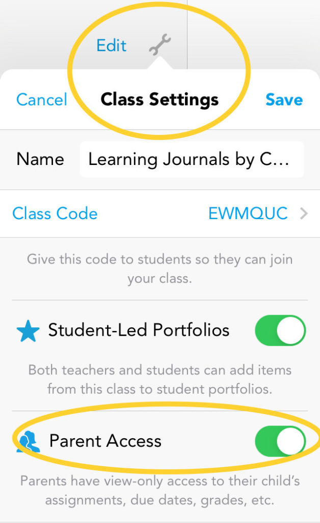 Showbie – Groups to support family partnerships – Early Level Portal
