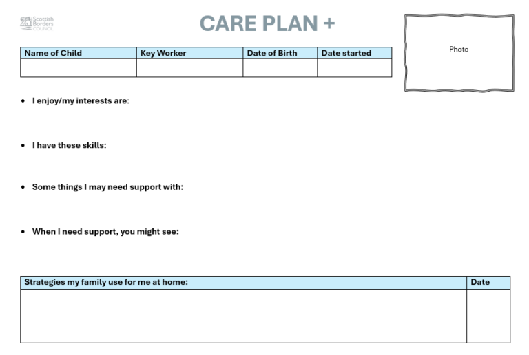 Care Plans – Early Level Portal