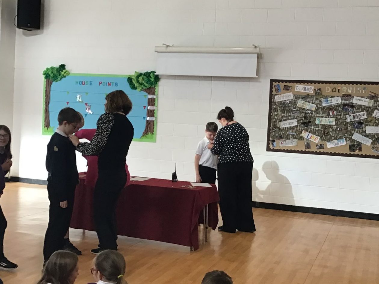 Primary 7 Prefect Badge Awards | Kingsland Primary P7 21/22