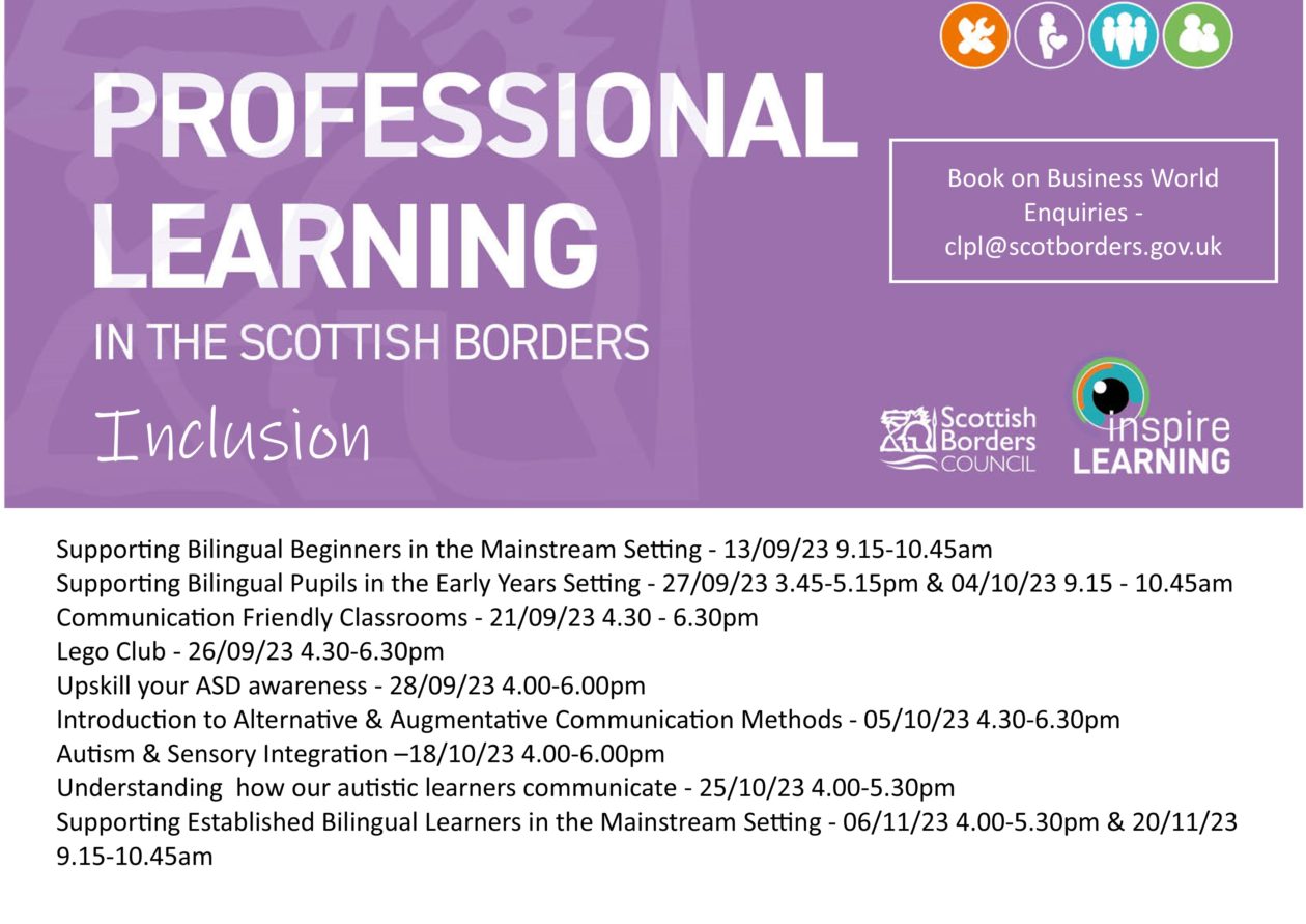 Inclusion PL Opportunities – Professional Learning