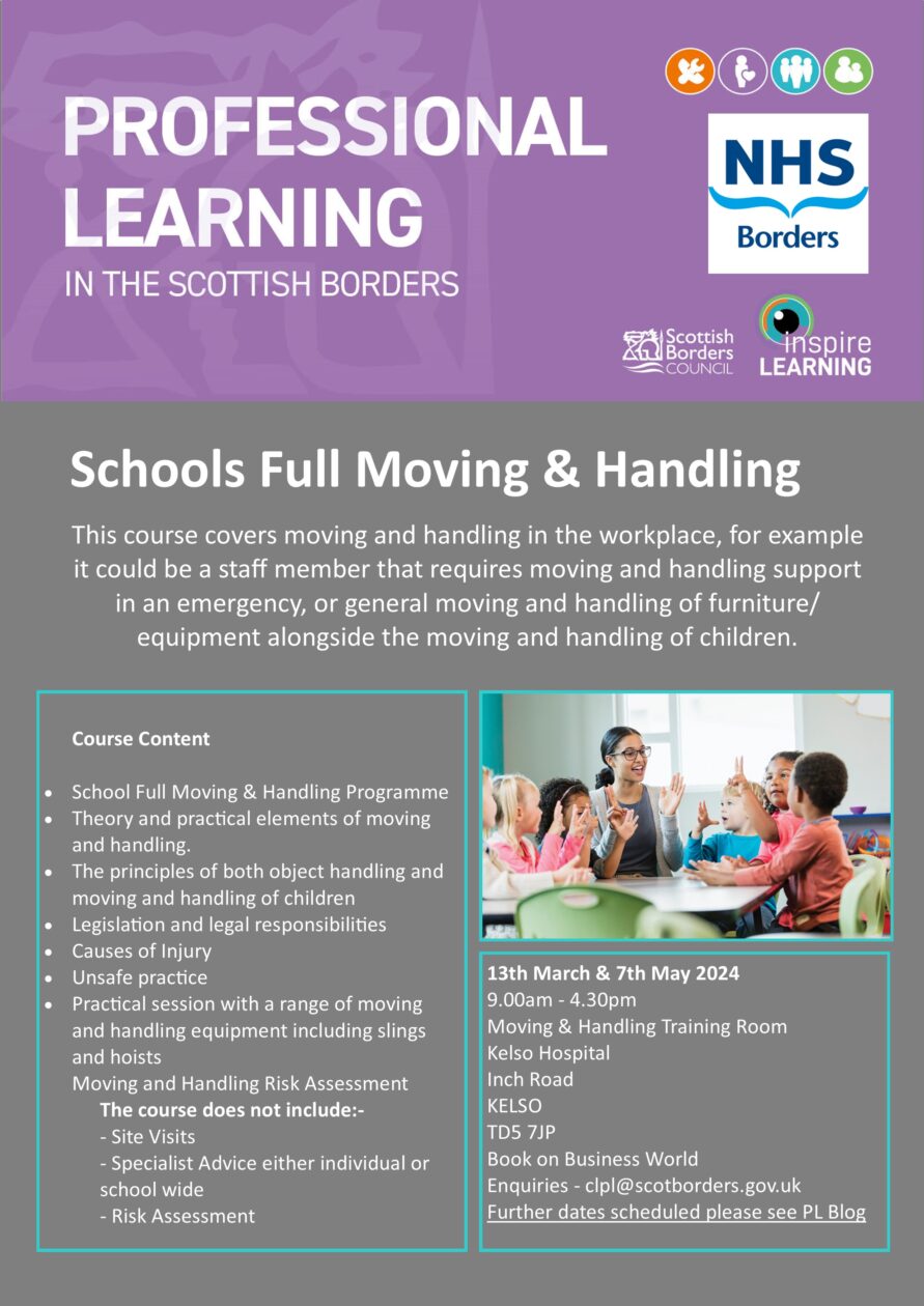 Schools Full Moving & Handling Course – Professional Learning