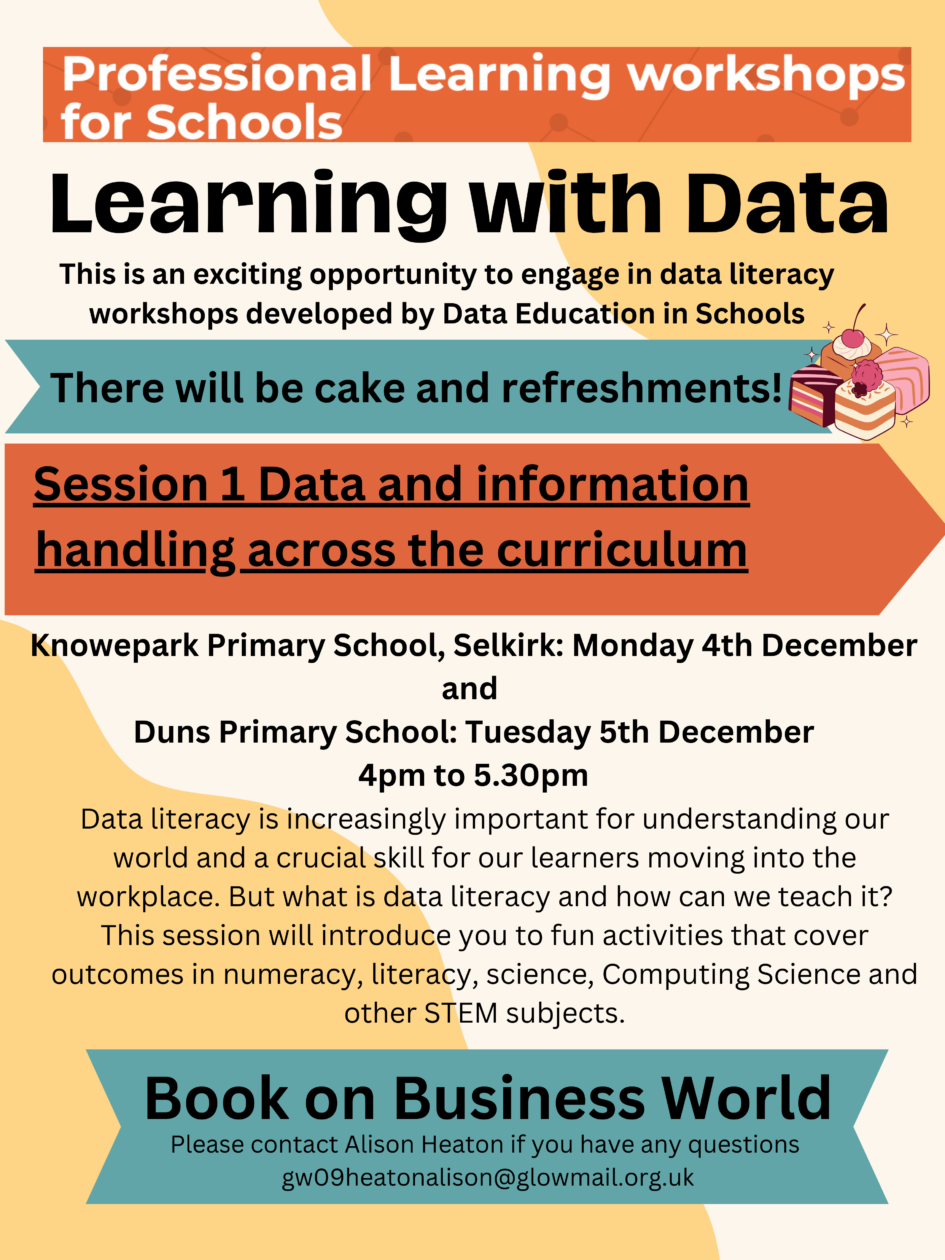Learning with Data – 4th/5th December – Professional Learning