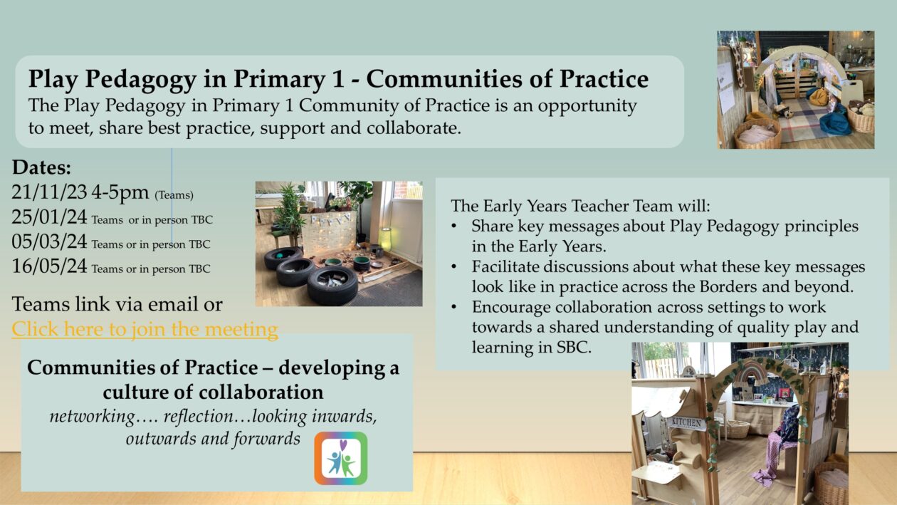 Play Pedagogy in Primary 1 – Communities of Practice – Professional ...