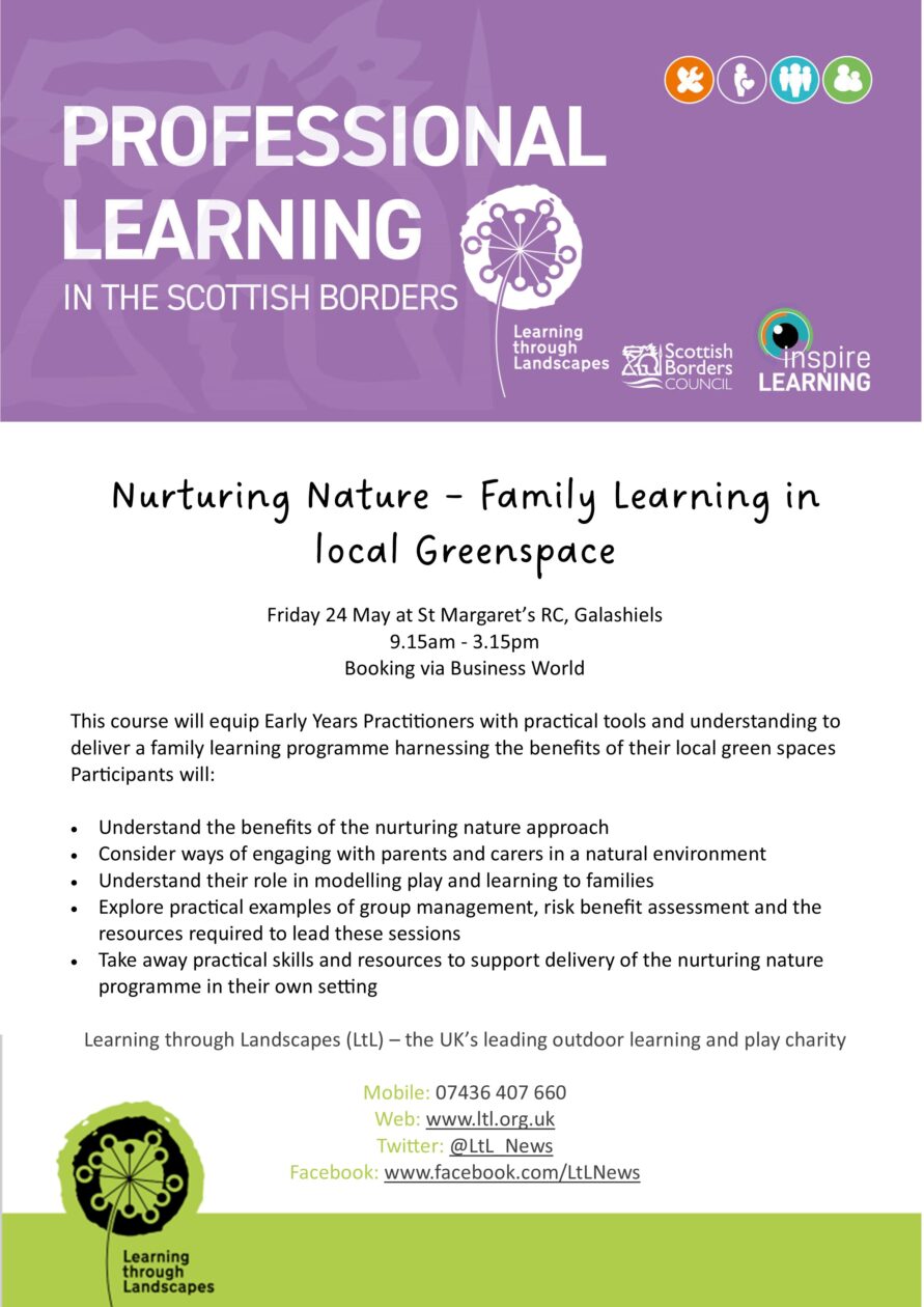 Nurturing Nature – Family Learning in local Greenspace – Professional ...