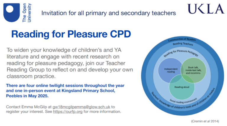 Reading for Pleasure Invitation – Professional Learning