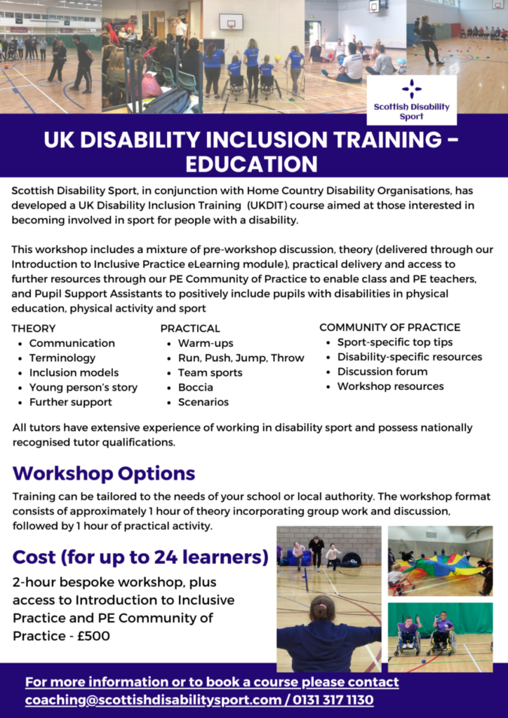 Inclusive PE Workshops – Professional Learning