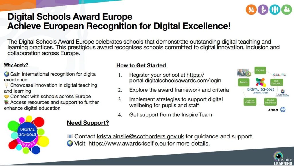 Digital Schools Awards – Professional Learning