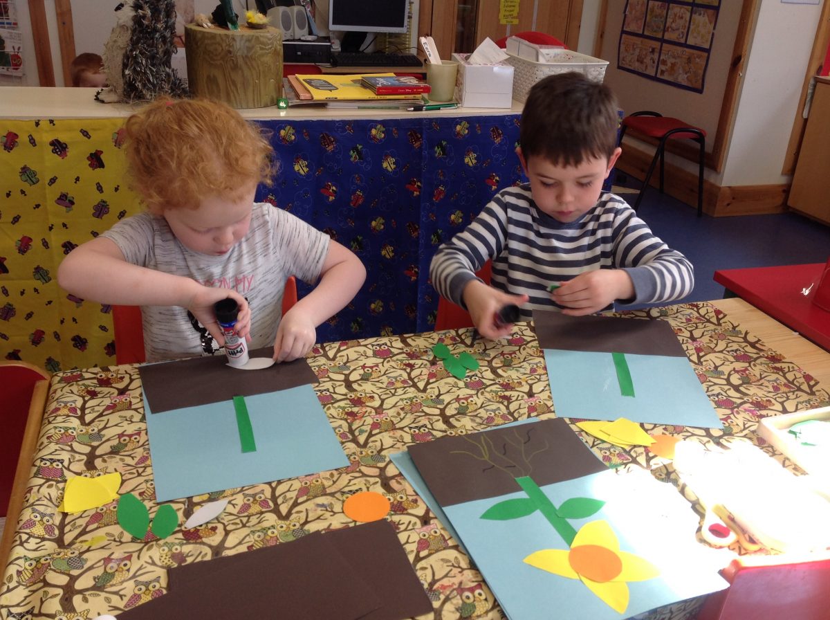We made daffodils