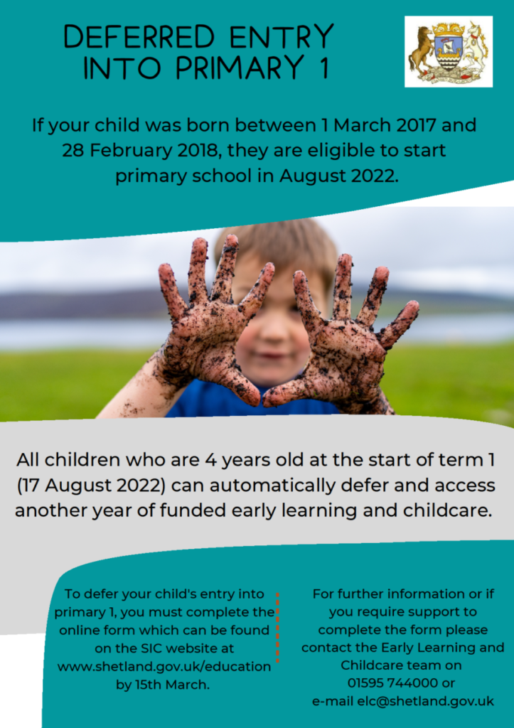 Deferred Entry Into Primary 1 | Bell's Brae Primary School