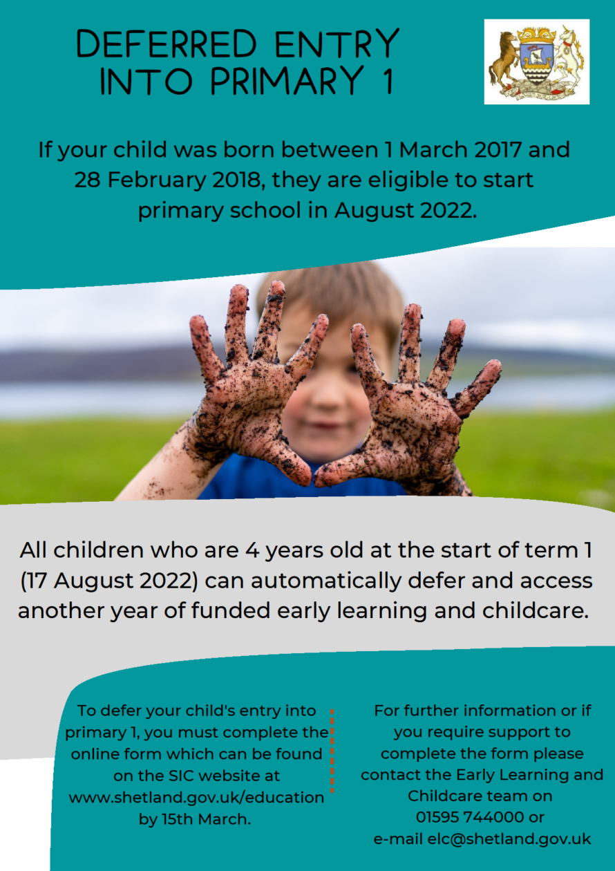 Deferred Entry Into Primary 1 | Bell's Brae Primary School