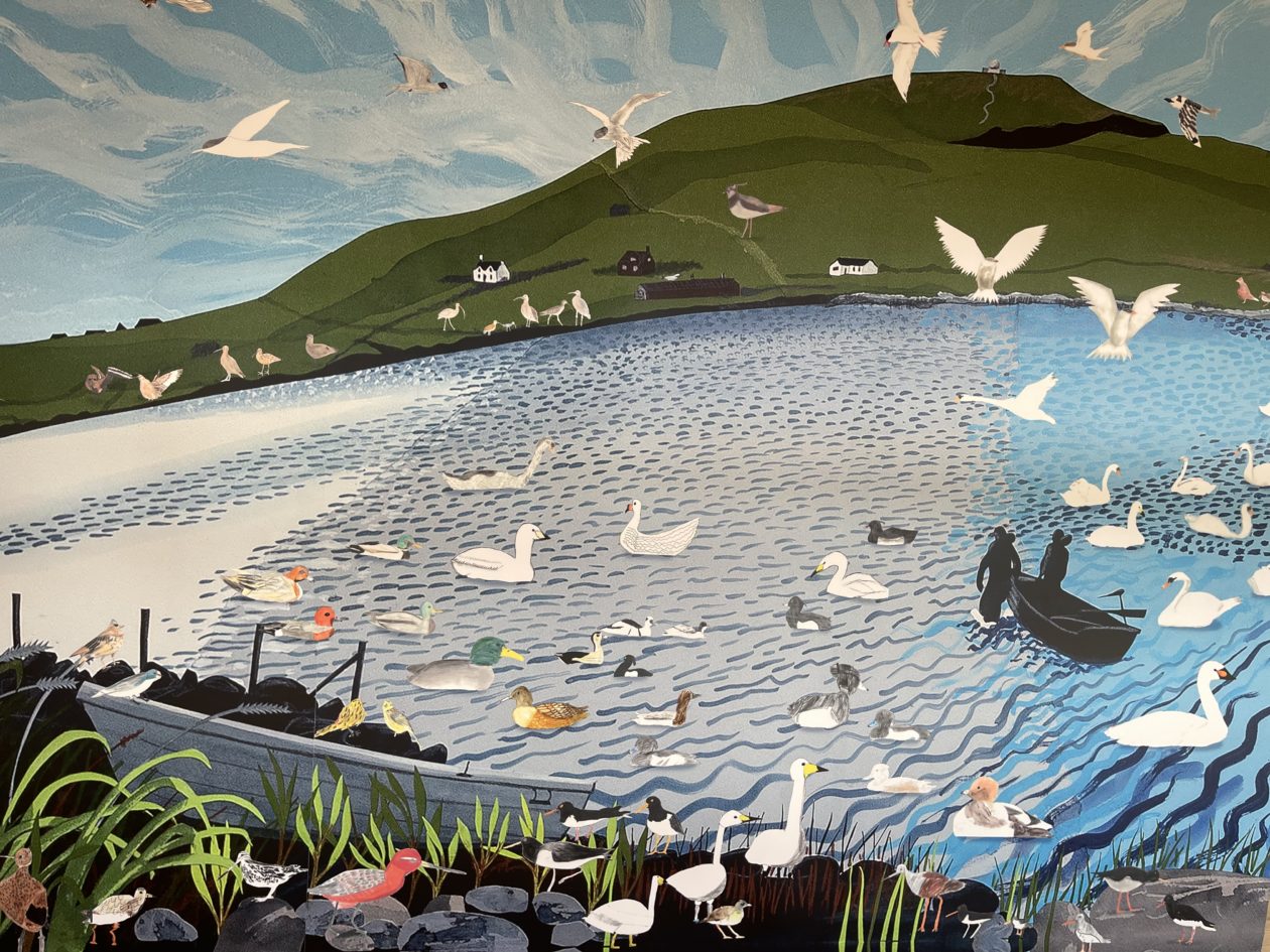 P5-7 in RSPB Mural at Spiggie Birdhide | DPS Art