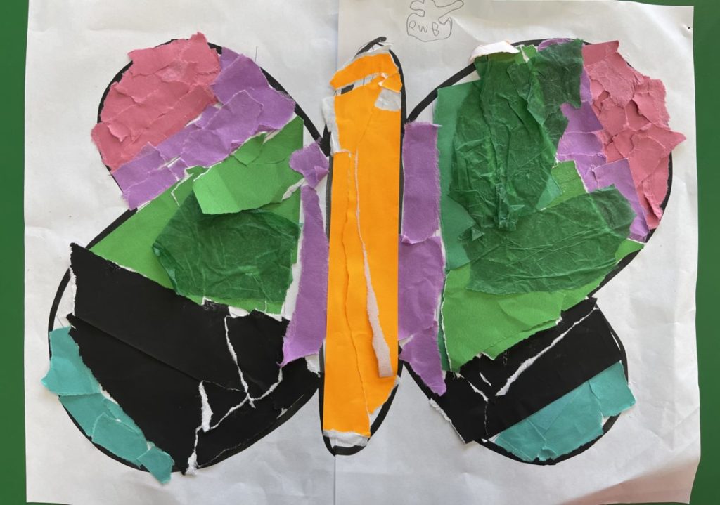 P1/2 Butterfly Collages | DPS Art