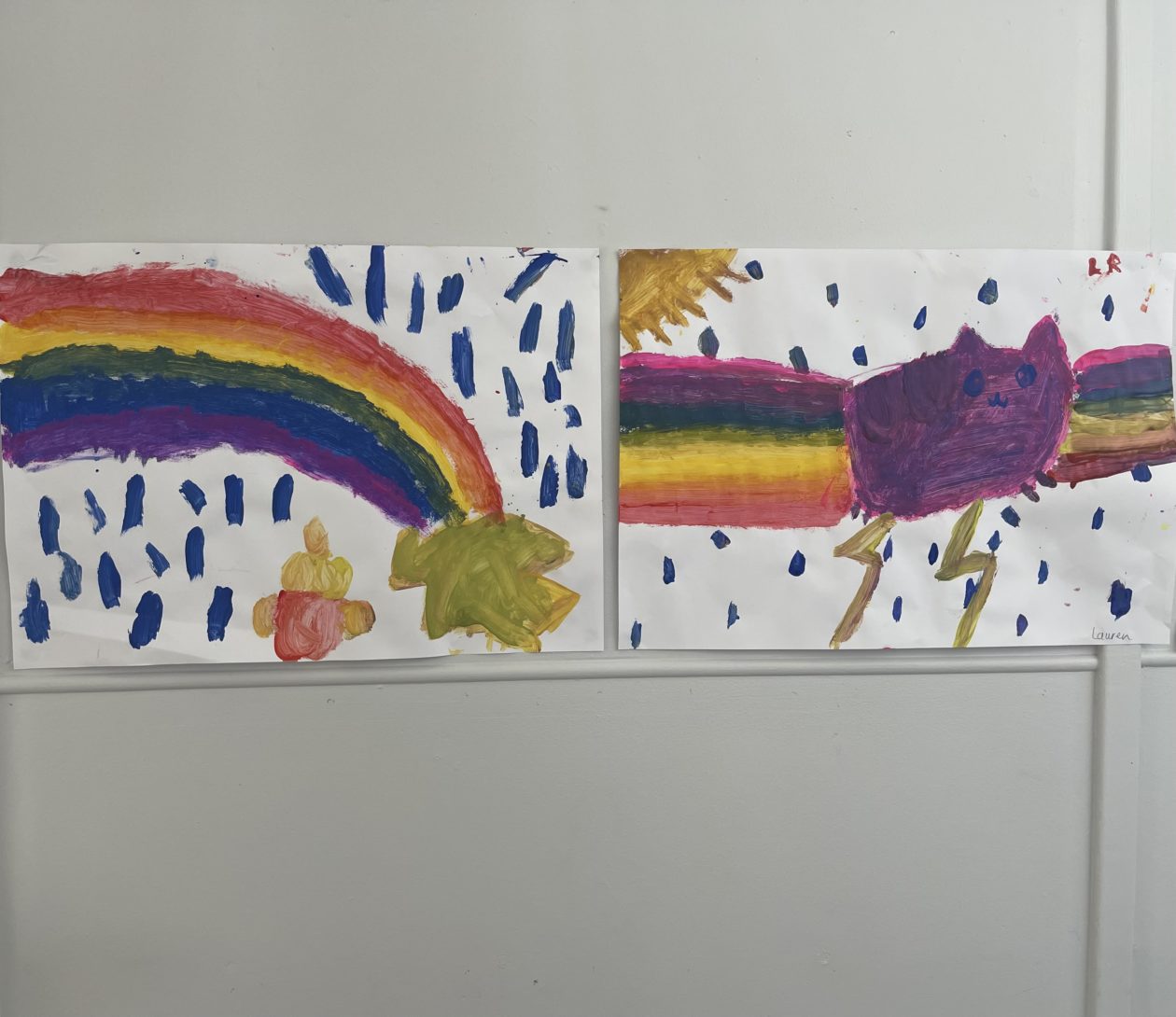 P2/3/4 Painting Rainbows | DPS Art