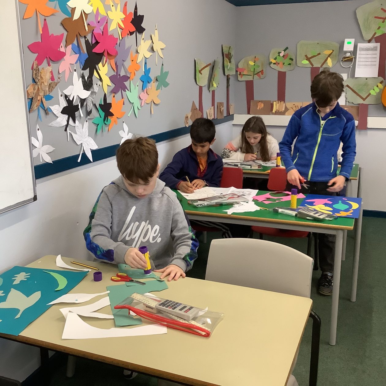 Art Lessons -Term 1 Autumn Leaf collage | P4/5 2020-21