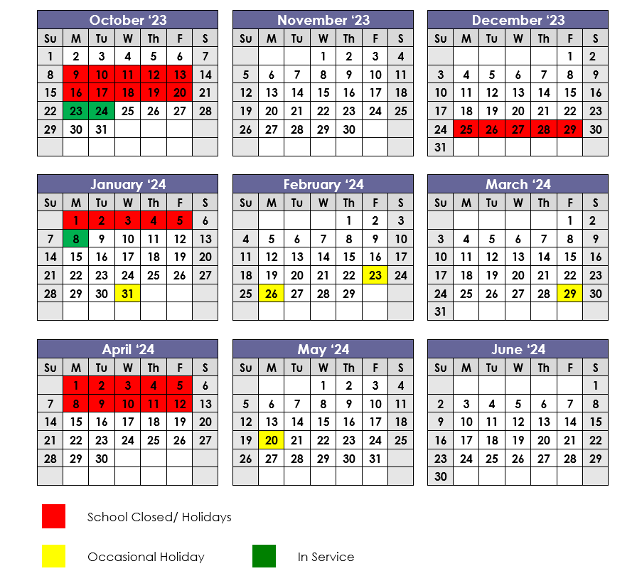 School Calendar and Term Dates – Lunnasting Primary School Website
