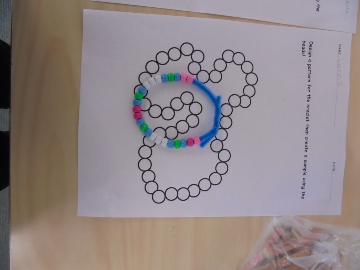 P2-4 Creating- number patterns, bracelets and animal masks