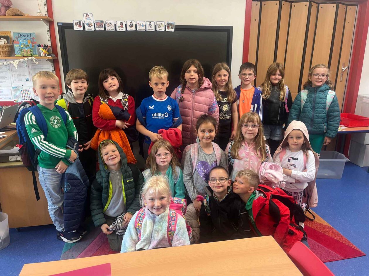 Our first day of P3/4 | P3/4 Cunningsburgh 2024-25