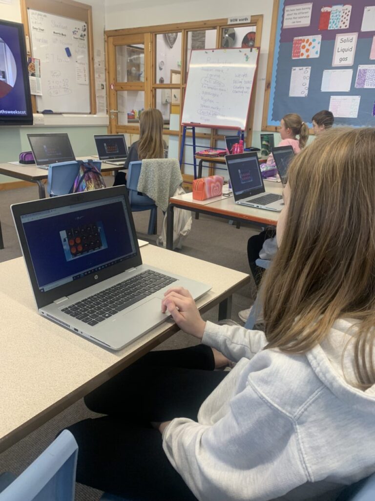 Maths week Scotland – P4 – P7 Blog Lunnasting