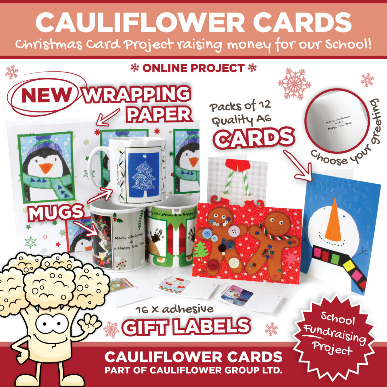 Cauliflower Cards – Christmas Design Project