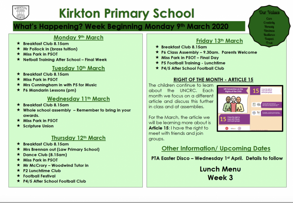RRSA Article of the Month | Kirkton Primary School