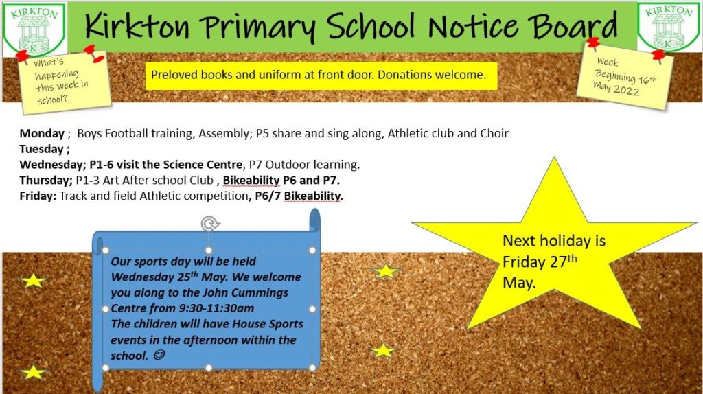 Kirkton Primary School | Kirkton Avenue, Carluke, ML8 5AB 01555 772466