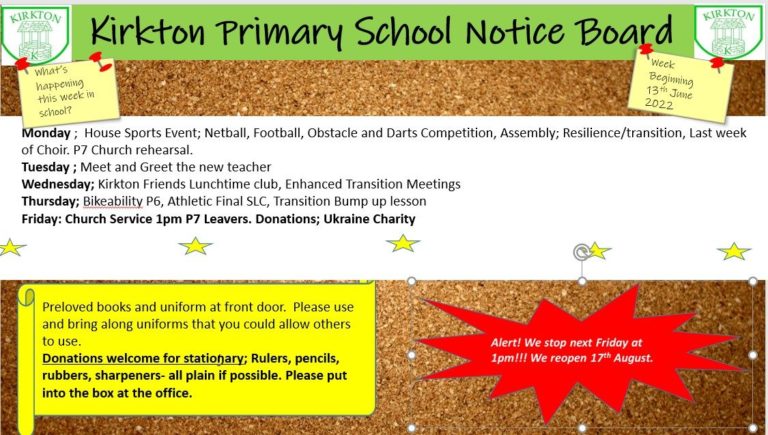 Kirkton Primary School | Kirkton Avenue, Carluke, ML8 5AB 01555 772466