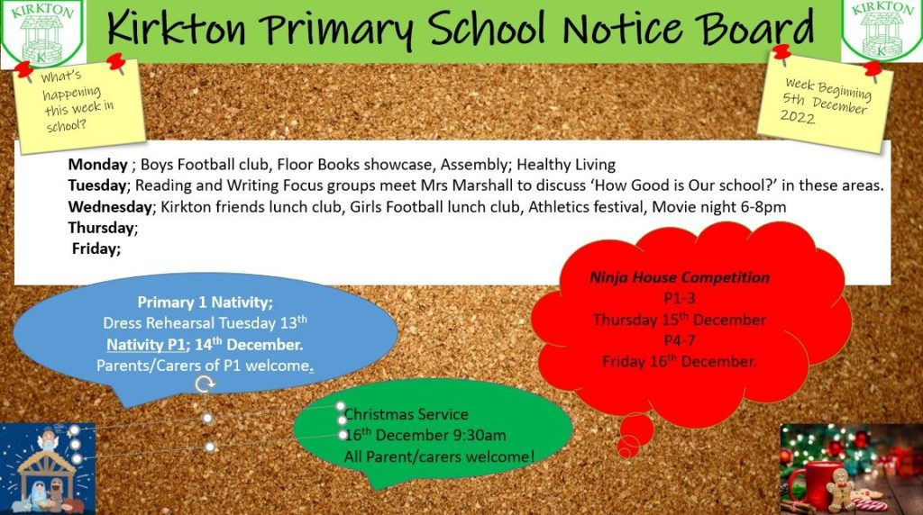 Kirkton Primary School | Kirkton Avenue, Carluke, ML8 5AB 01555 772466