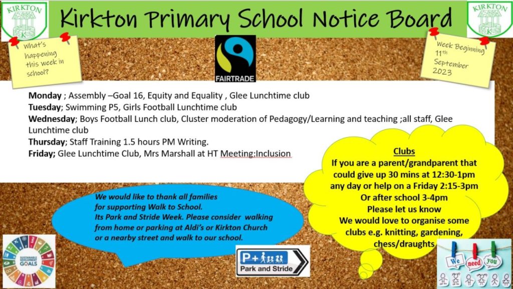 Kirkton Primary School | Kirkton Avenue, Carluke, ML8 5AB 01555 772466