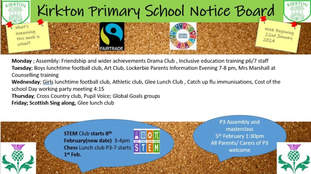 Kirkton Primary School | Kirkton Avenue, Carluke, ML8 5AB 01555 772466