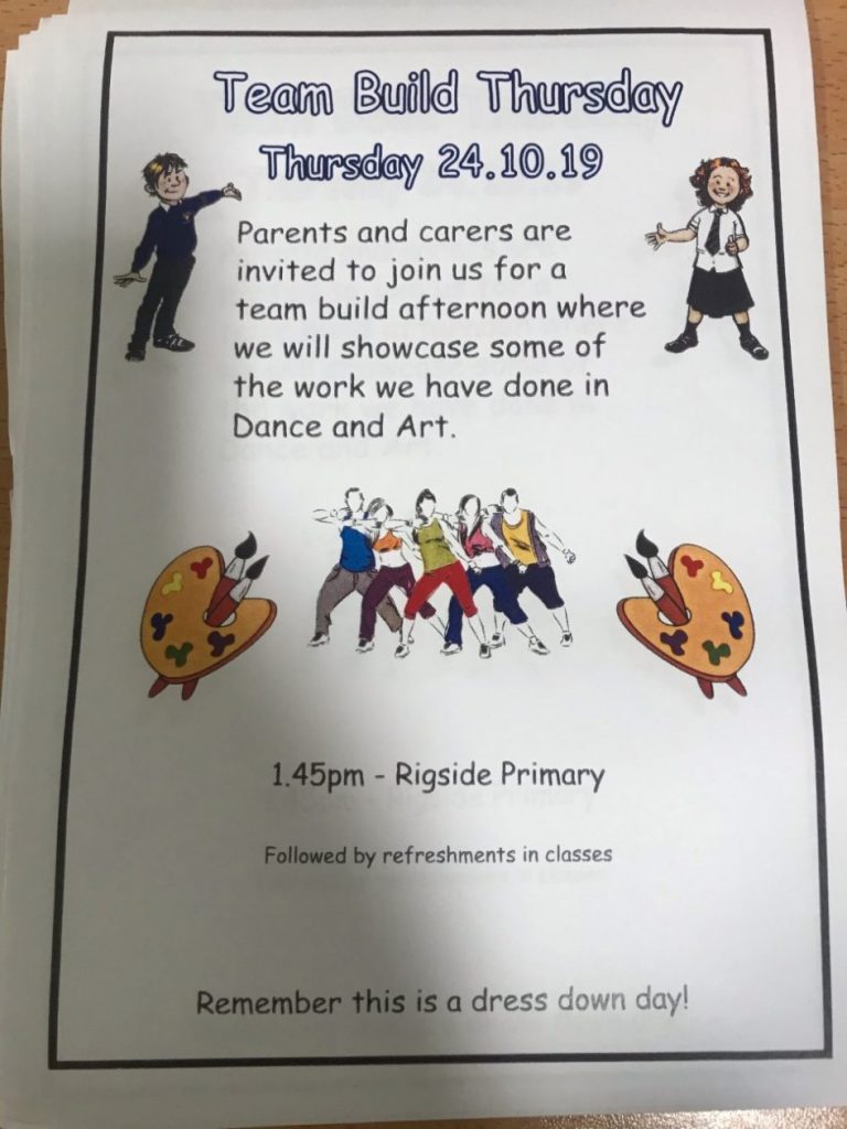 Team Build Thursday – Rigside Primary School