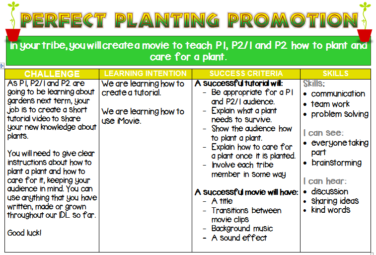 Perfect Planting Promotion Challenge – Mid Calder Primary School ...
