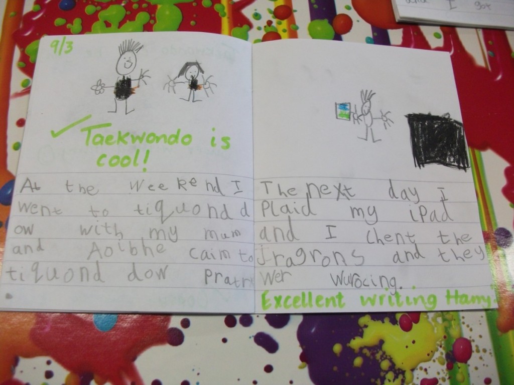 Writing fun in P1 ! | St Nicholas Primary School