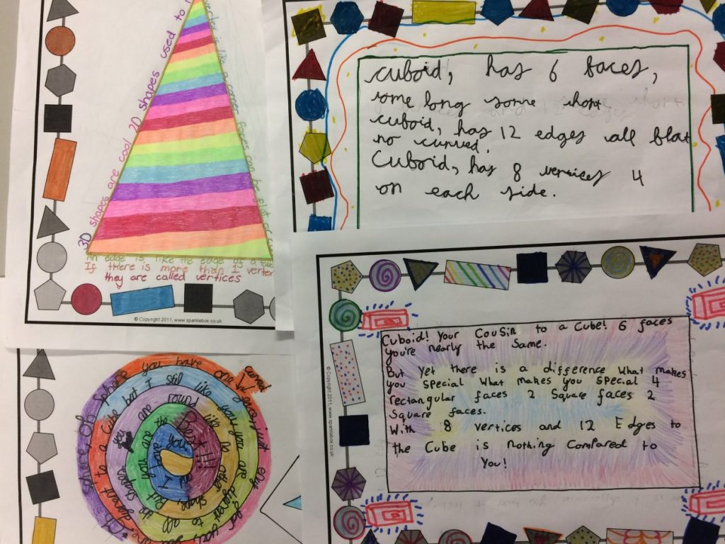 3D shape poems | St Nicholas Primary School