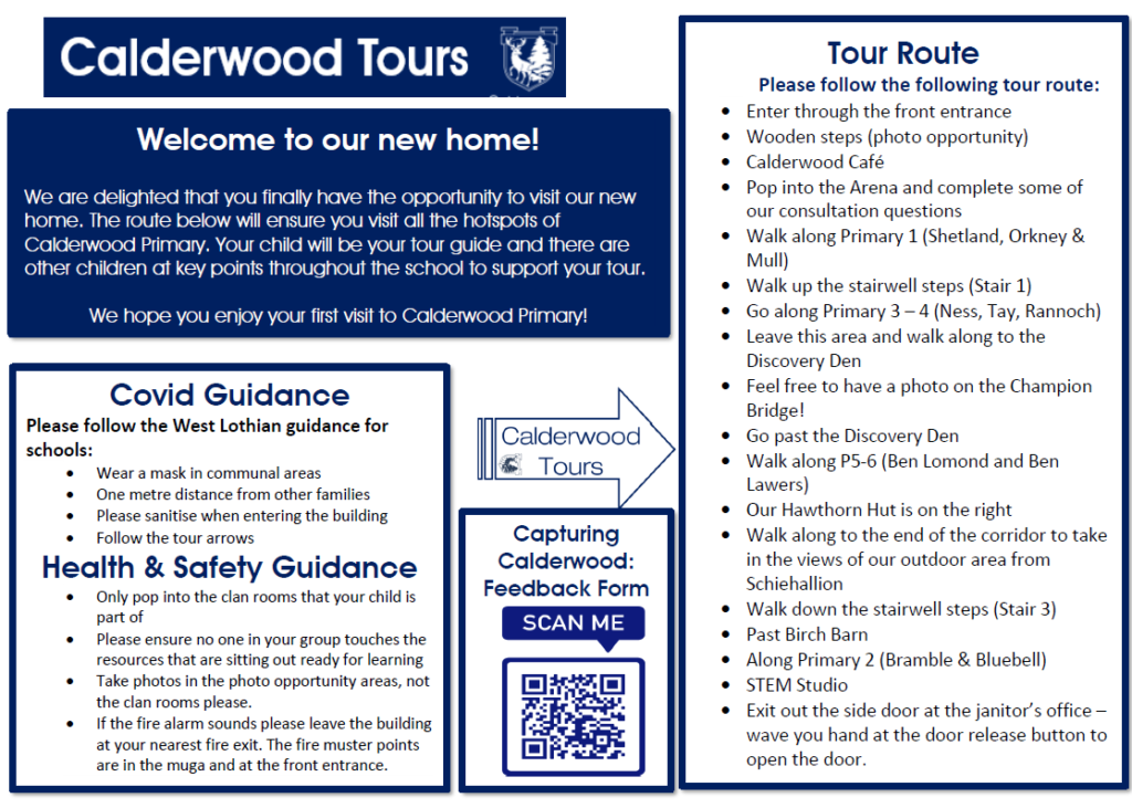 Calderwood Tours Map & Advice – Calderwood Primary and Nursery