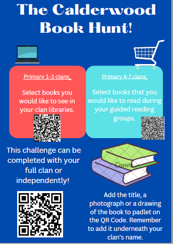 Calderwood Book Hunt – Calderwood Primary and Nursery