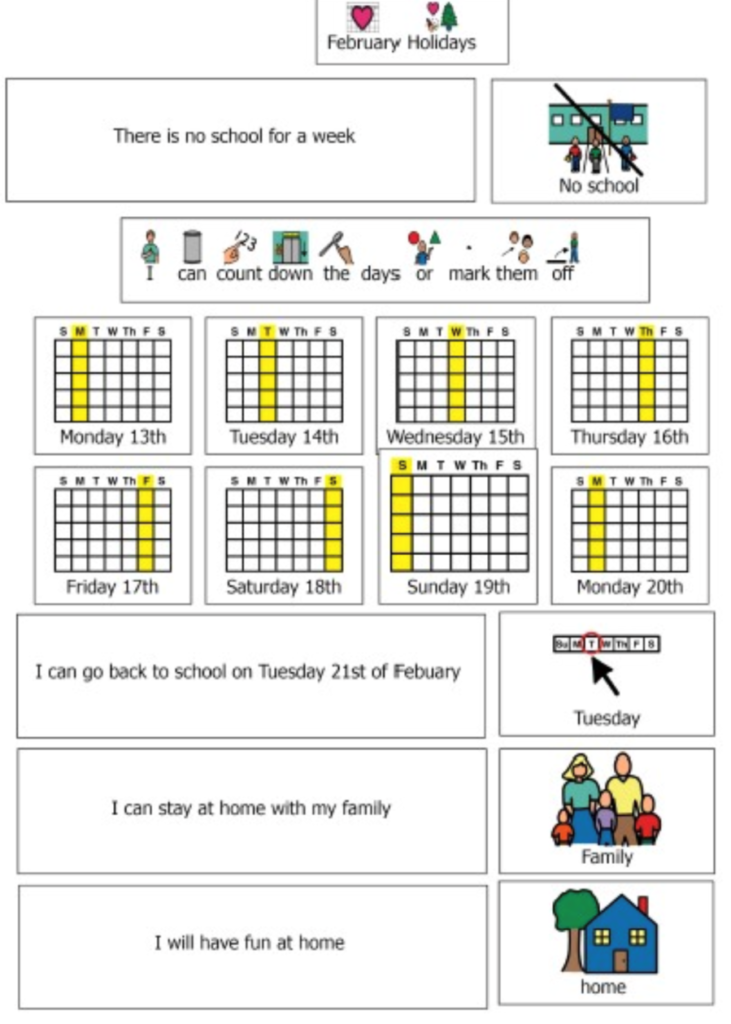 February Break Social Story – Calderwood Primary and Nursery