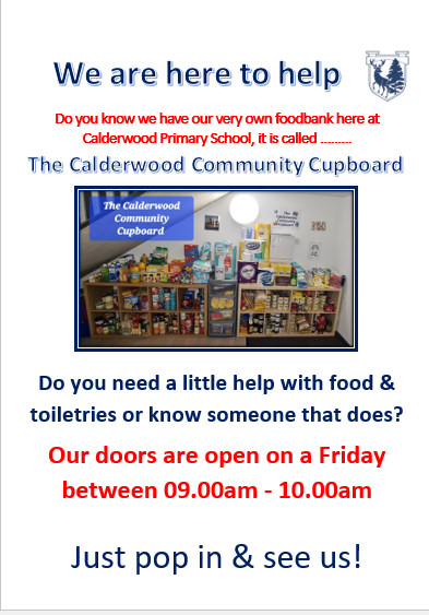The Calderwood Community Cupboard – Calderwood Primary and Nursery
