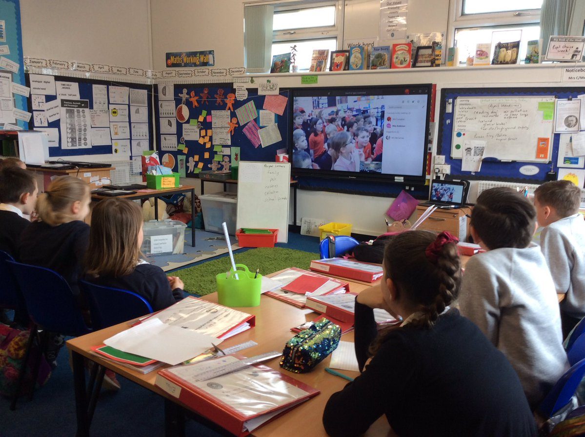 P5 were using Microsoft Teams to share learning today… | Our Lady of ...