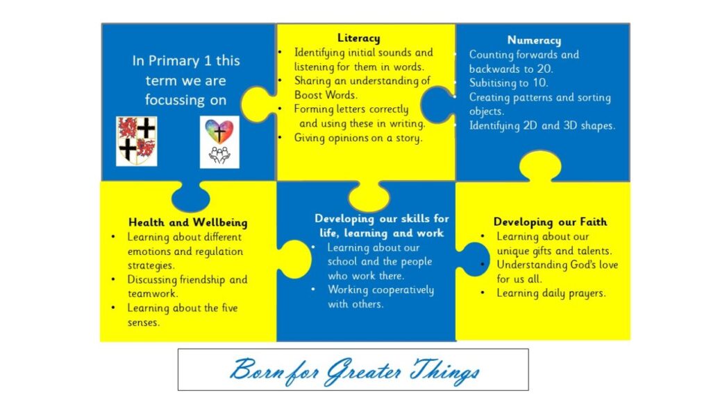 Primary 1 Term 1 Overview